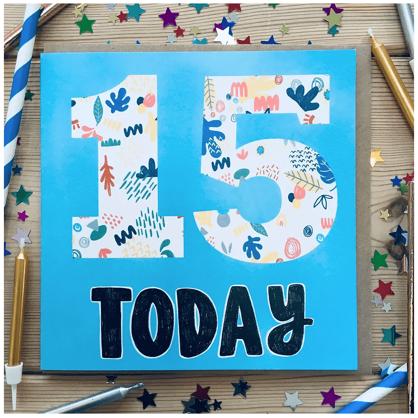 15 Age Card – Paper Plane Bristol