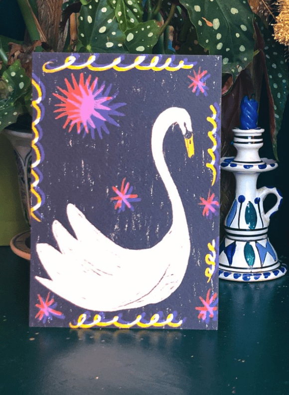 swan card – Paper Plane Bristol