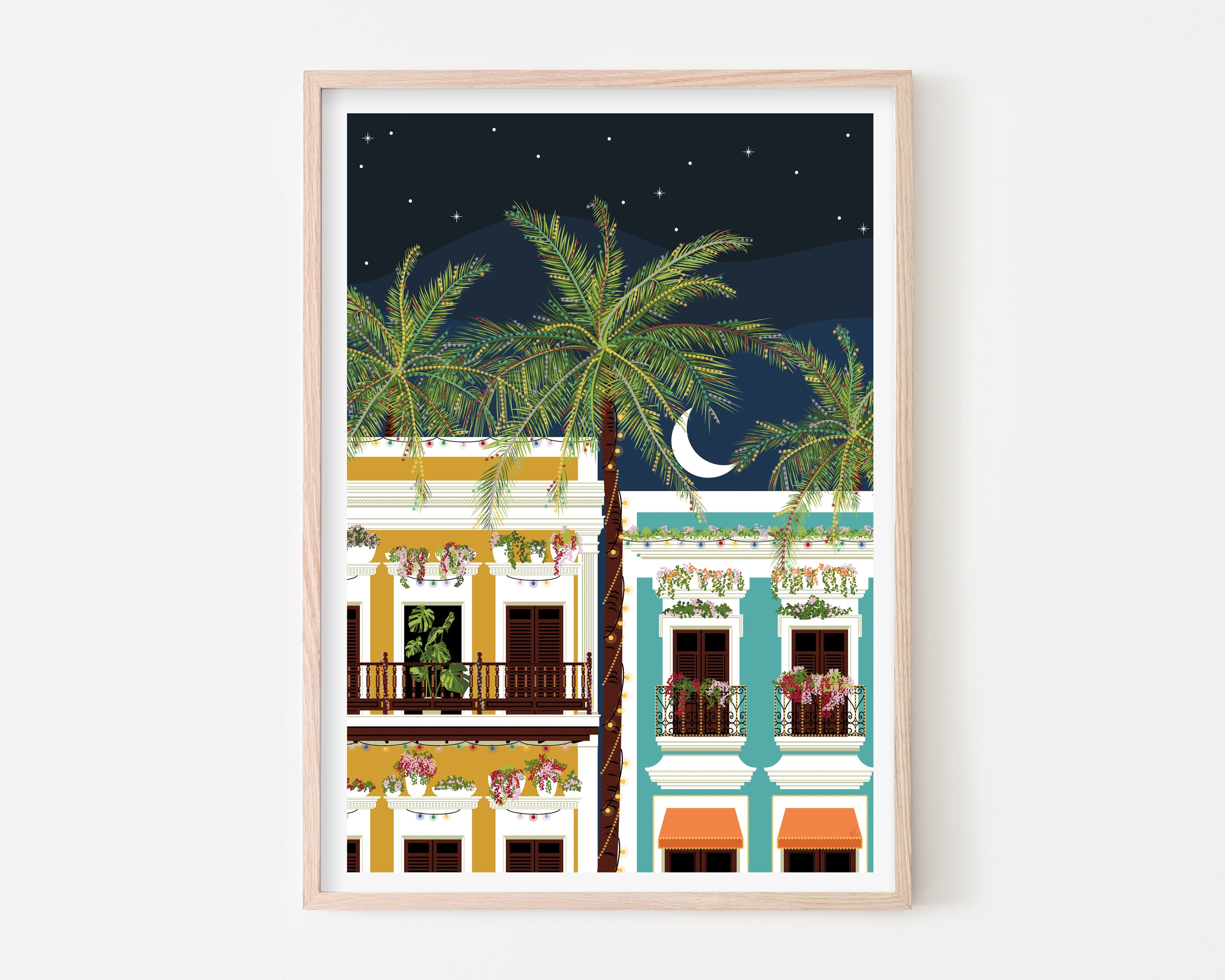 Puerto Rican Night Digital Print – Paper Plane Bristol