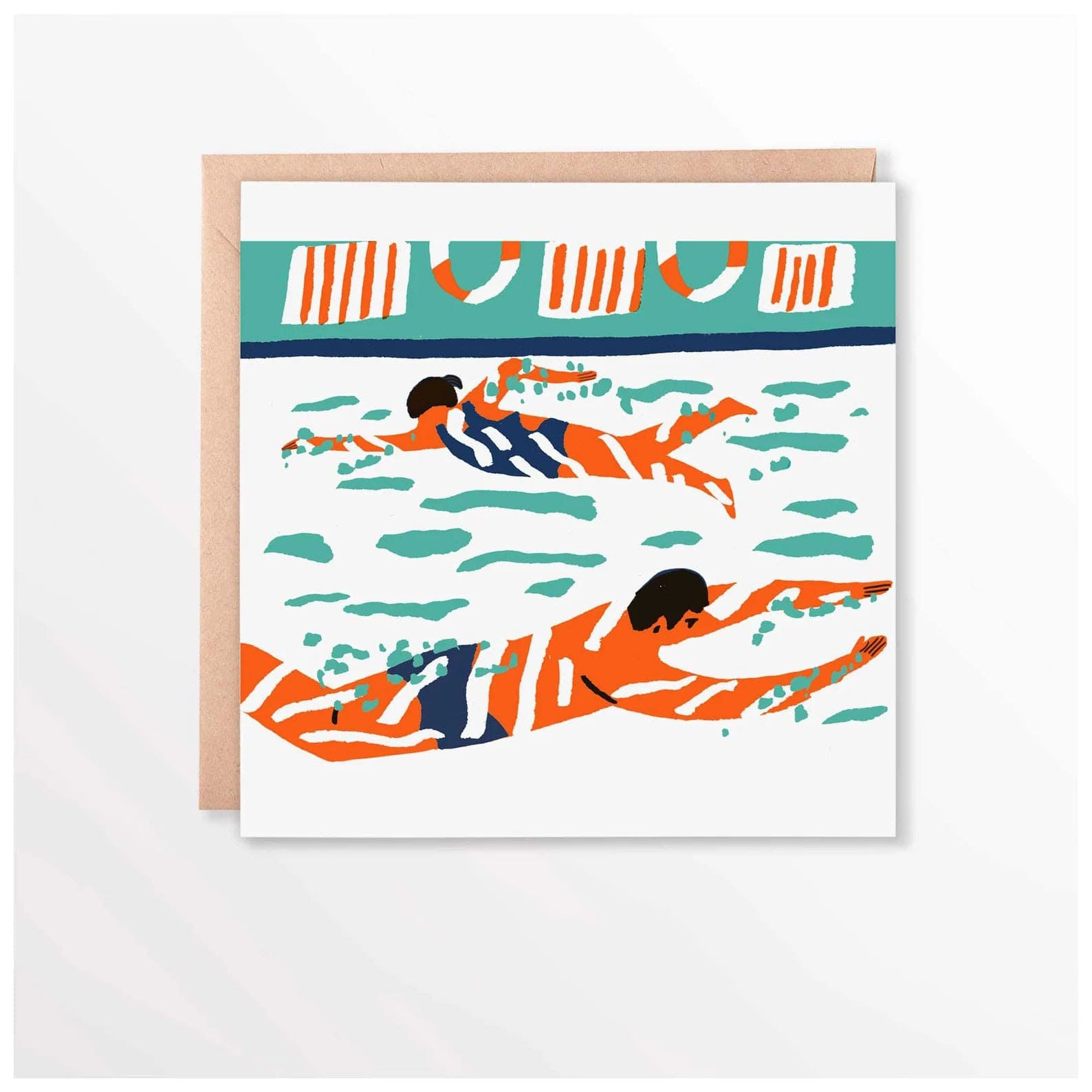 Lido Swimmers Card – Paper Plane Bristol