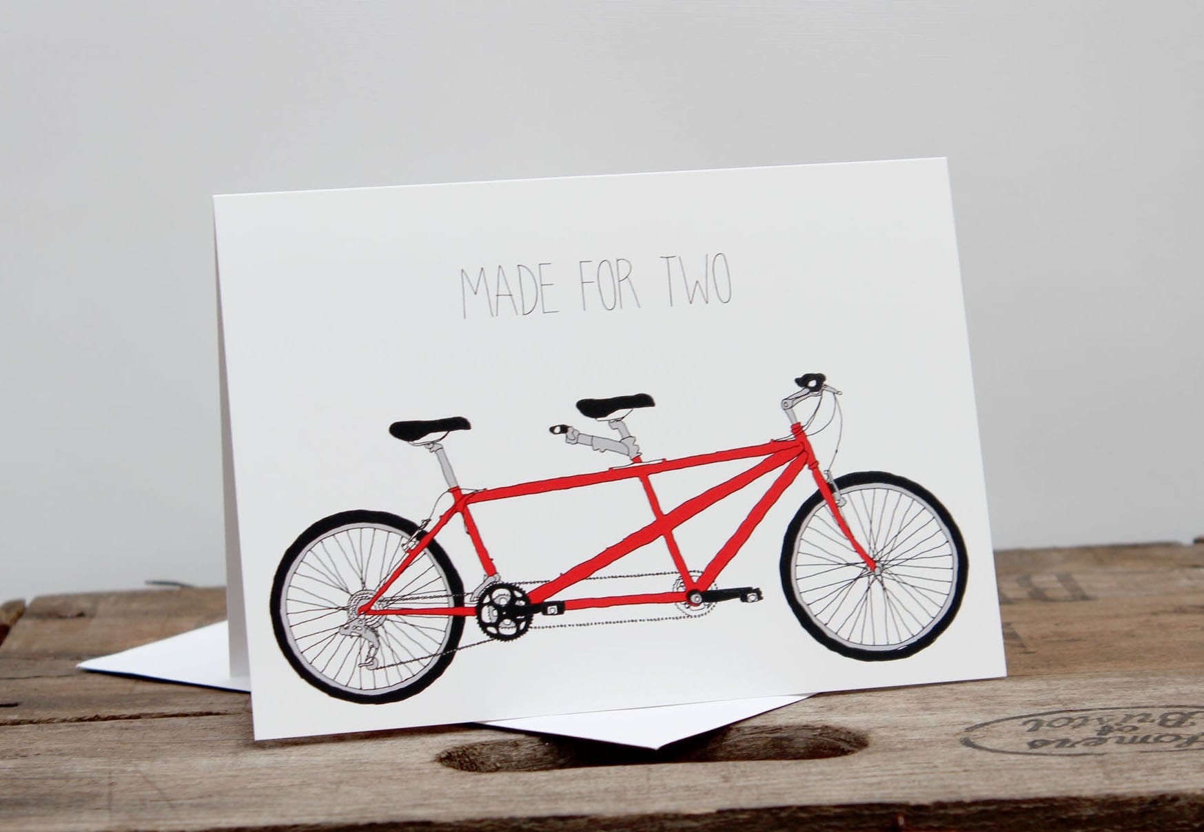Made for two, tandem Card – Paper Plane Bristol