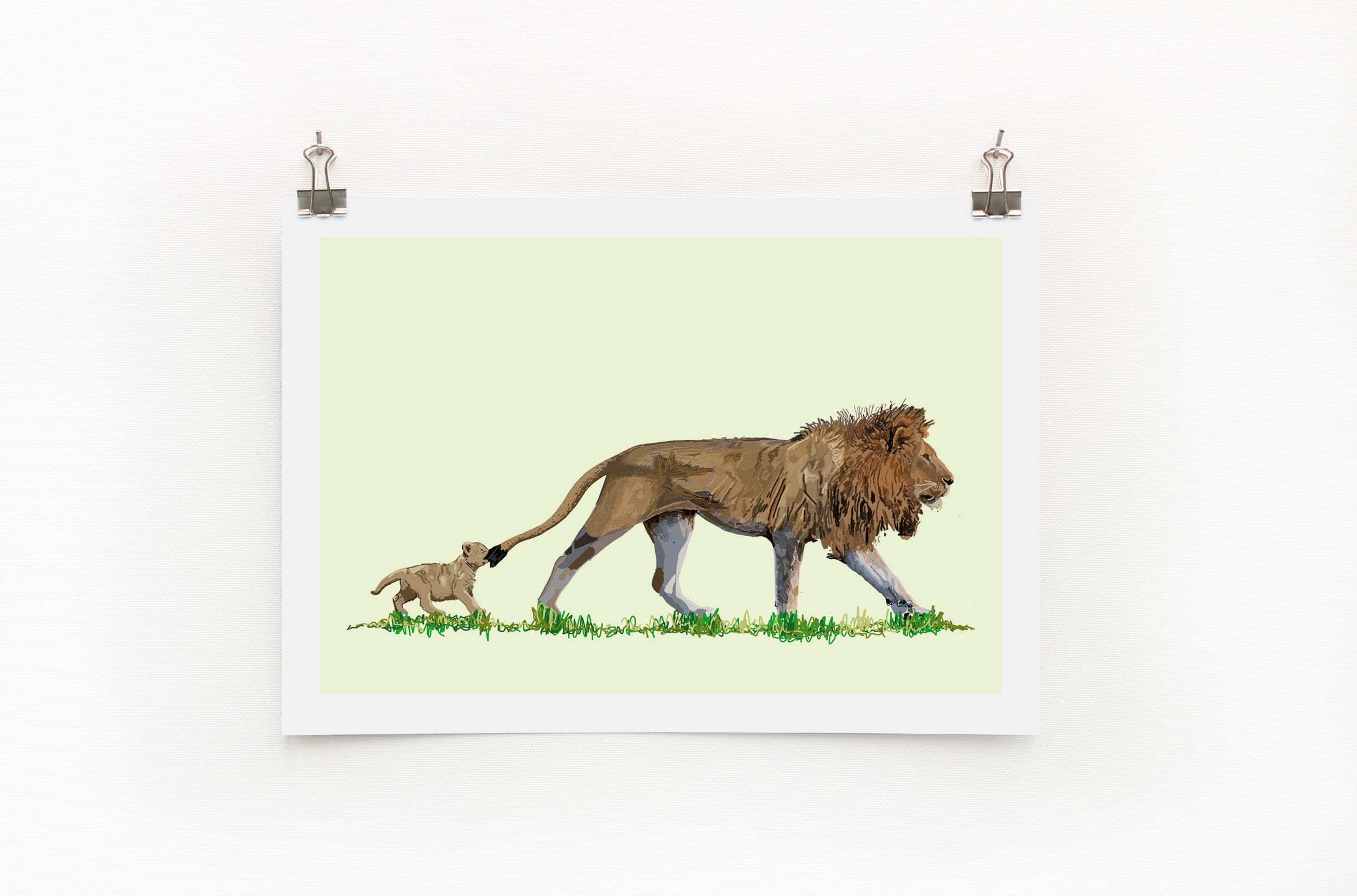 Lion A4 Print – Paper Plane Bristol
